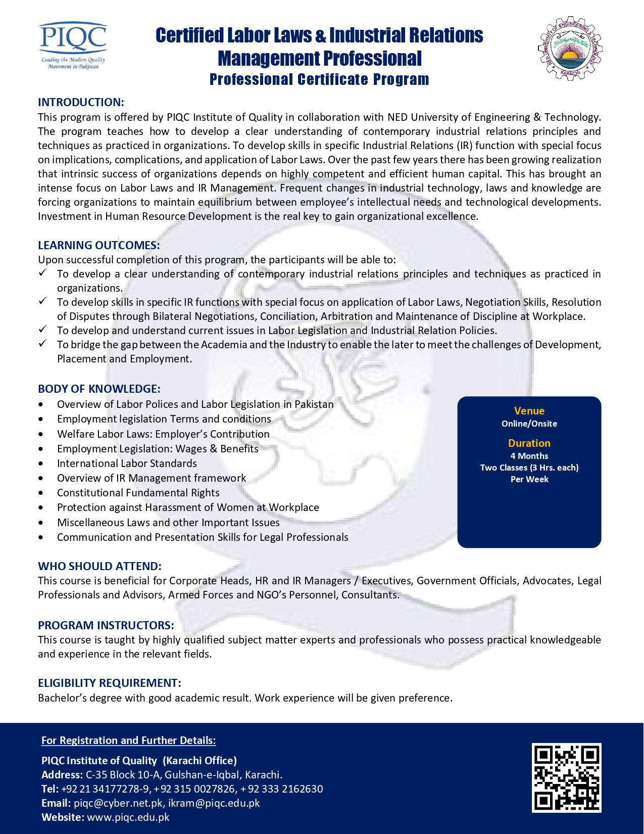 Our Programmes | NED Academy - CCEE | CMPP
