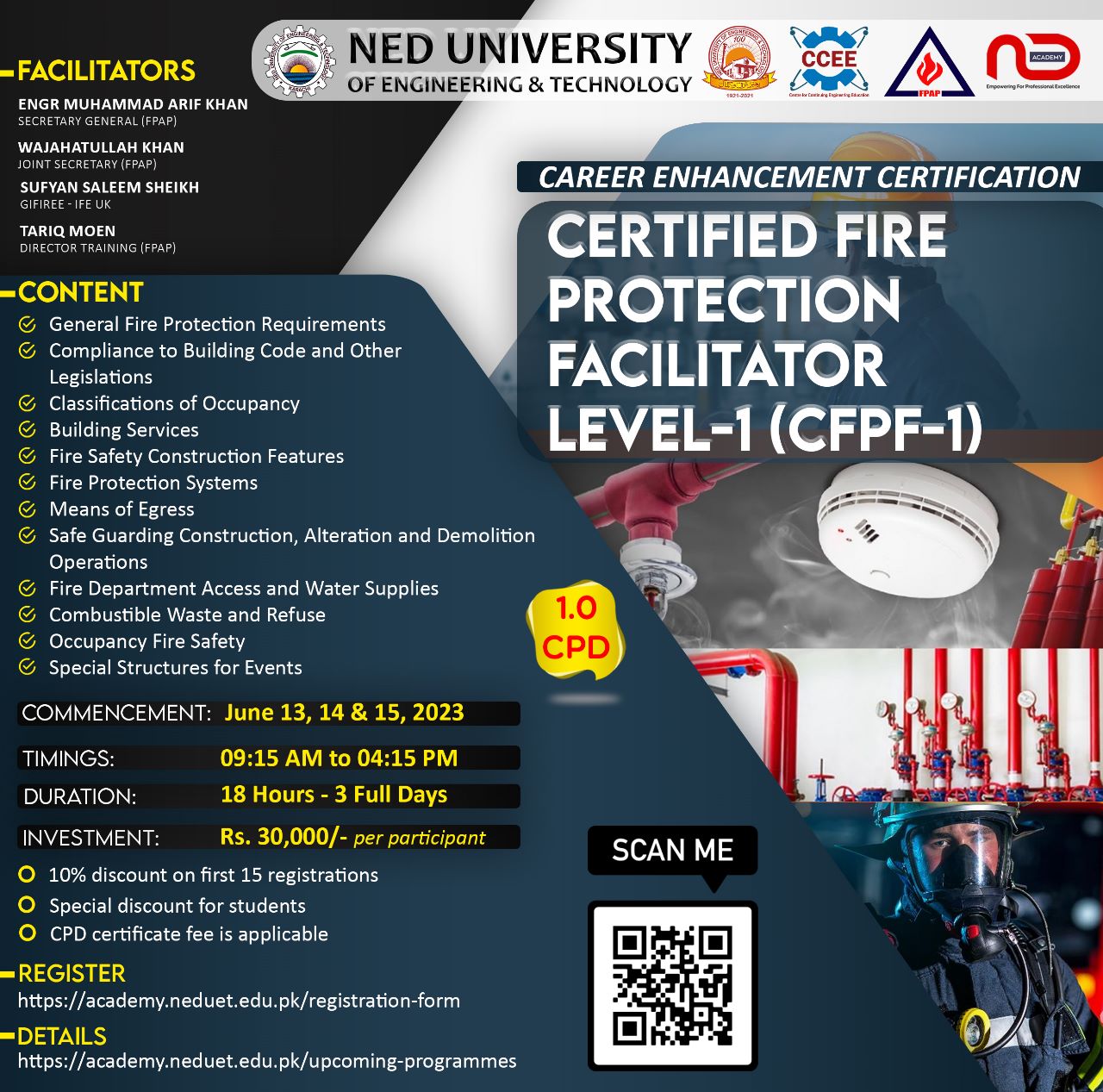 Certified Fire Protection Facilitator | NED Academy - CCEE | CMPP