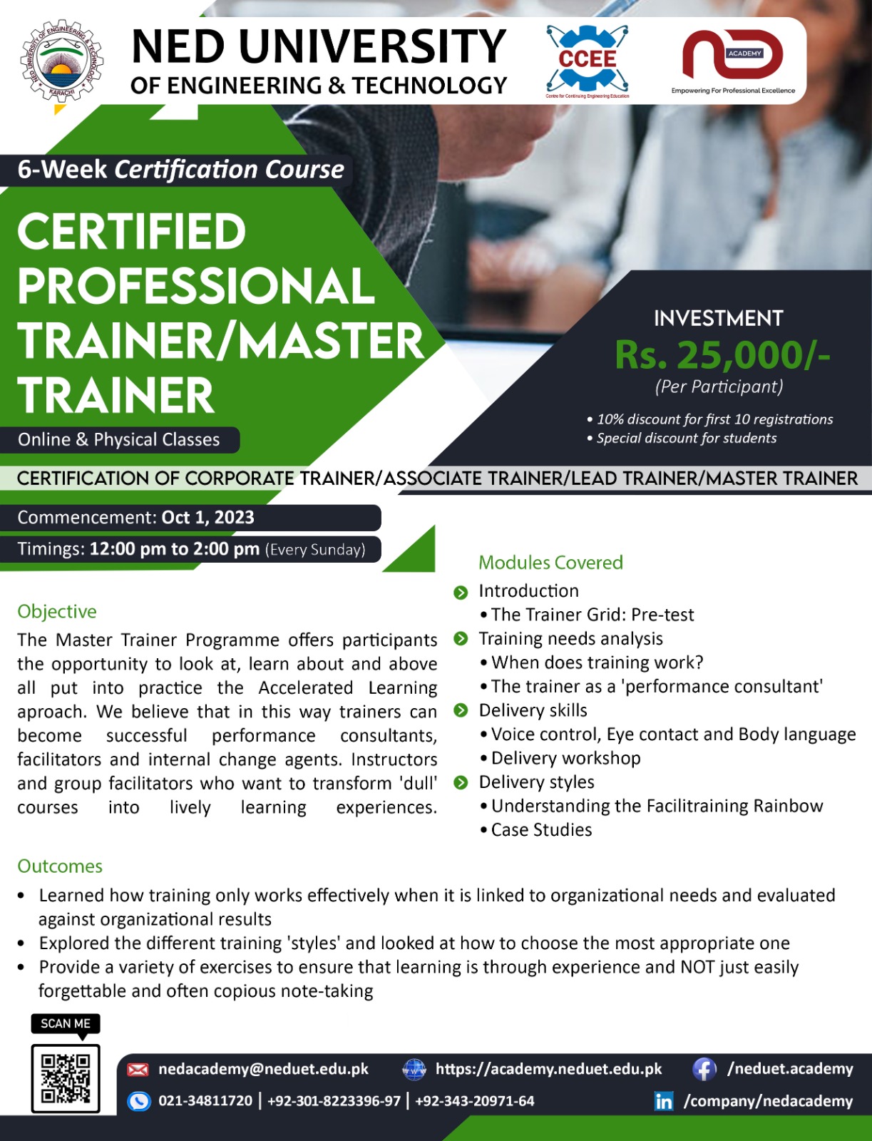 Certified Professional Trainer/Master Trainer | NED Academy - CCEE | CMPP
