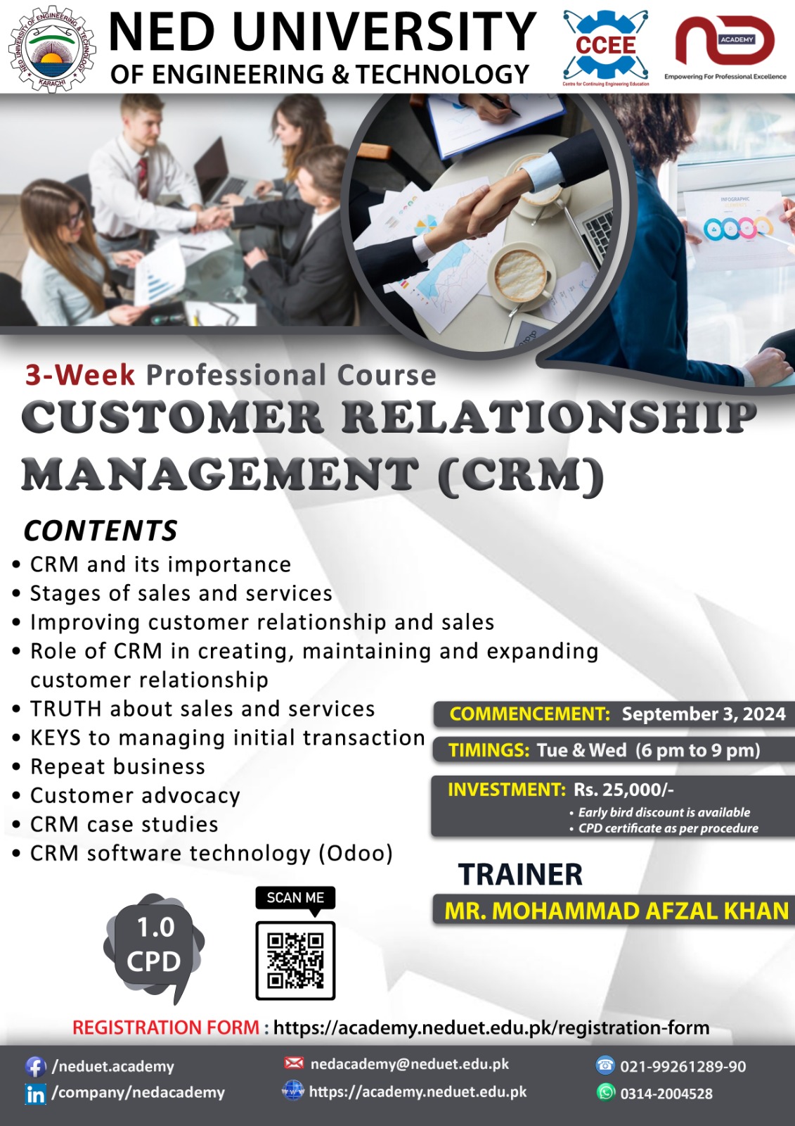 Our Programmes | NED Academy - CCEE | CMPP