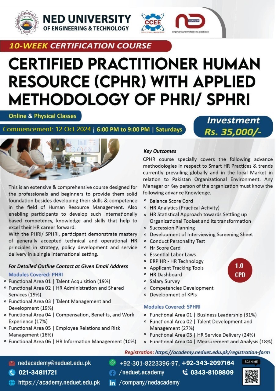 Certified Practitioner Human Resource (CPHR) With Applied Methodology ...