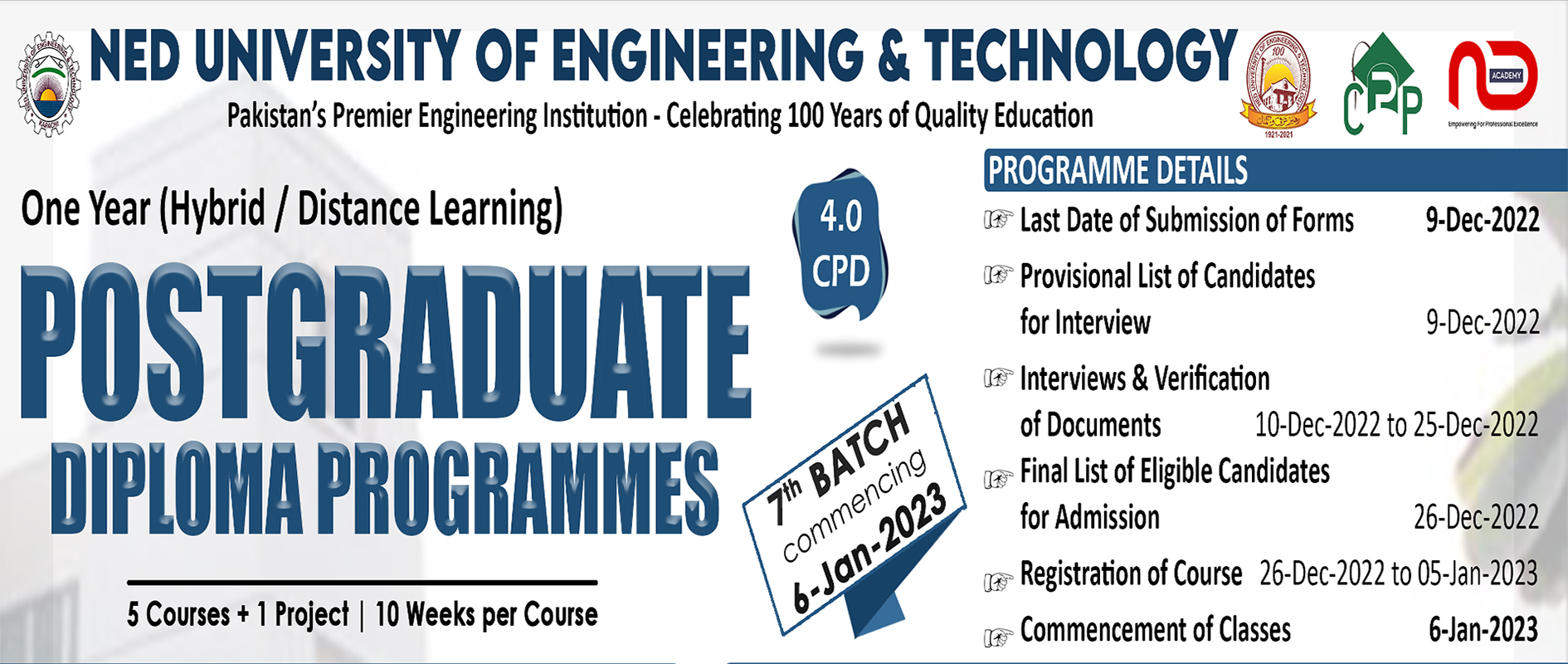 Home | NED Academy - CCEE | CMPP